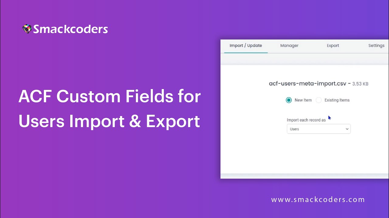 How to Import & Export WordPress User Data with ACF Custom Fields