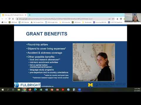 Fulbright U.S. Student Program General Information Session