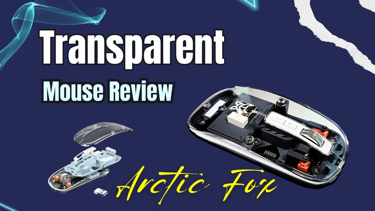 Arctic Fox Transparent Mouse Review | Rechargeable Pairing | DPI Settings