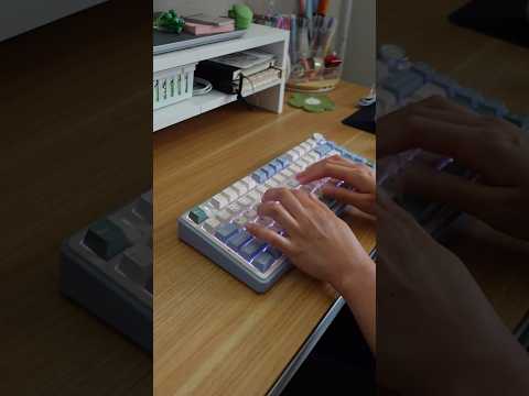 keyboard unboxing ⌨️ aula f75 LEOBOG repear linear switch #keyboard #keyboards #keyboardasmr #asmr
