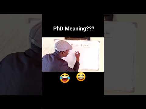 PhD meaning #funny #viral #love