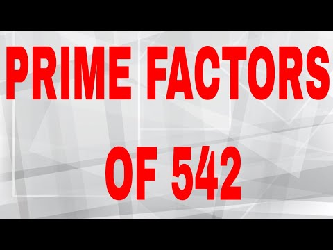 Prime factors of 542|Prime Factorization