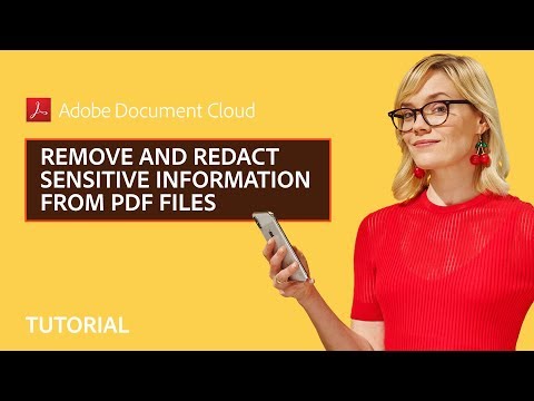 Remove and Redact Sensitive Information from PDF Files | Adobe Acrobat
