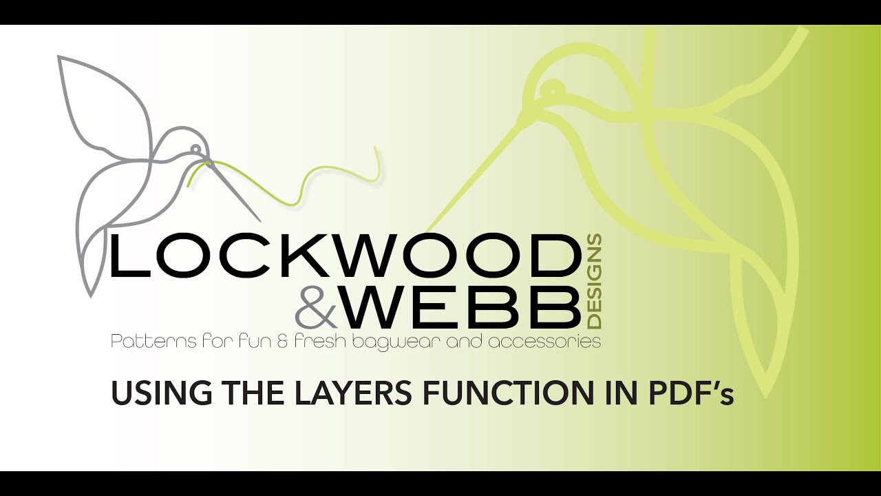 Using the Layers function to print multiple sizes in a PDF pattern.