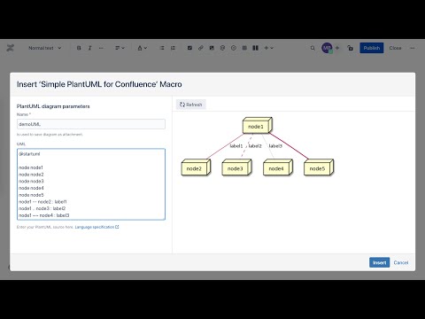 Simple PlantUML for Confluence