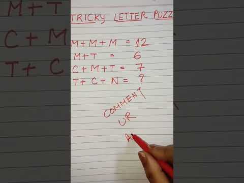 Shorts | Tricky Letter Puzzle | Solve And Answer | EDUCATION WORLD WITH PINKY ✔️