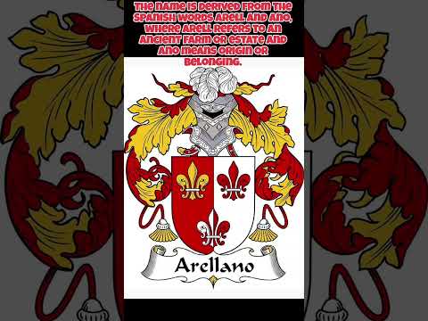 Arellano Surname - Quick Facts #surnames #history #arellano