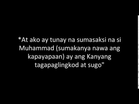 SHAHADAH IN TAGALOG