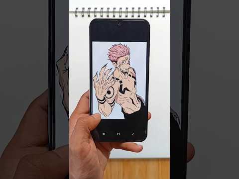Sukuna Drawing from Jujutsu Kaisen 🔥🔥 #sukuna #drawing #anime