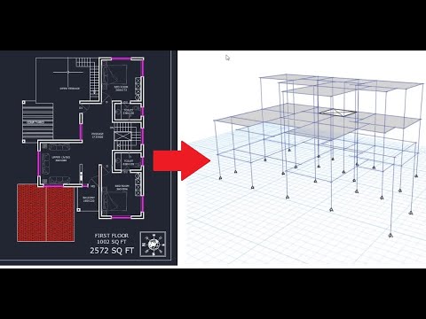 Easy Way to Model any Building in ETABS | using AutoCAD