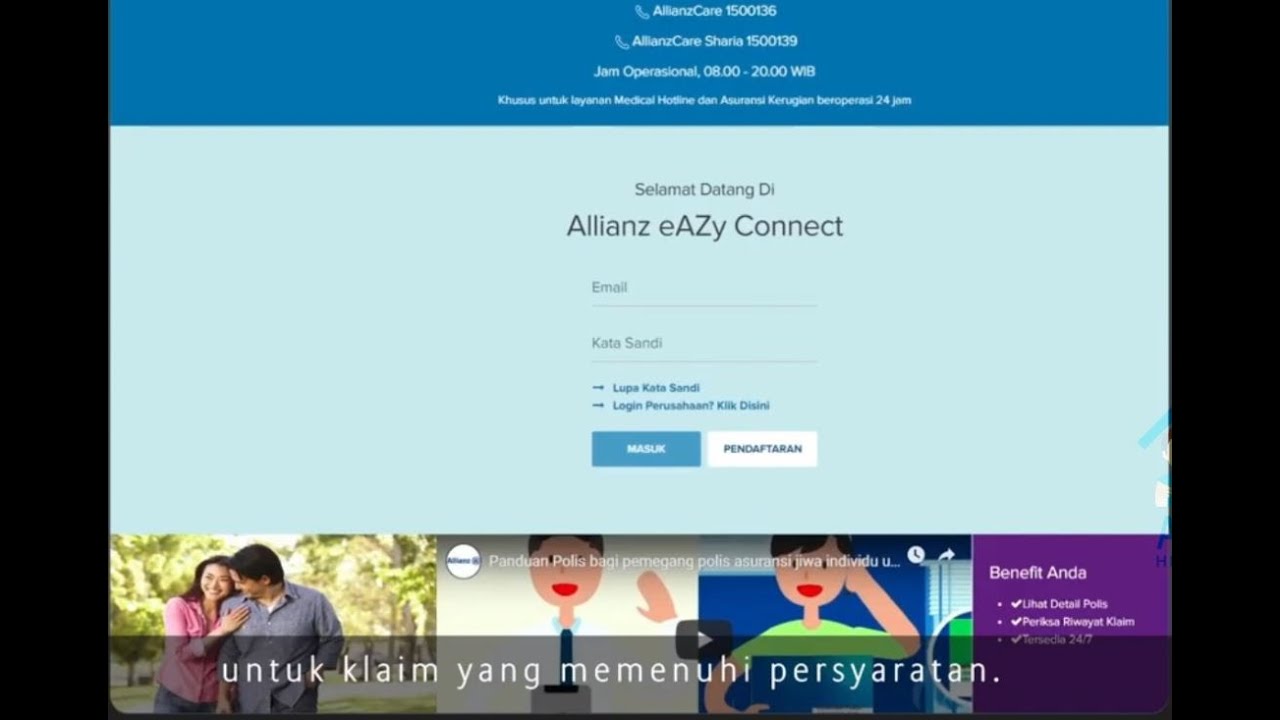 Fitur Allianz eAZy Connect