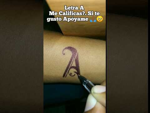 Letra A Tattoo Basic #shorts
