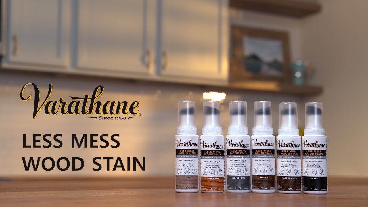 Varathane Less Mess Wood Stain & Applicator 4 oz. Dark Walnut | JOANN