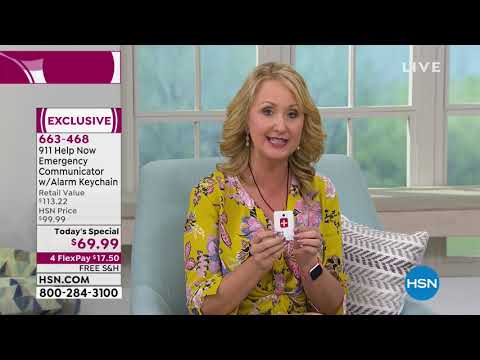 911 Help Now Emergency Communicator w/Alarm Keychain 3...