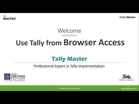 Tally on Browser Access – Tally Master – Tally 5 Star Partner