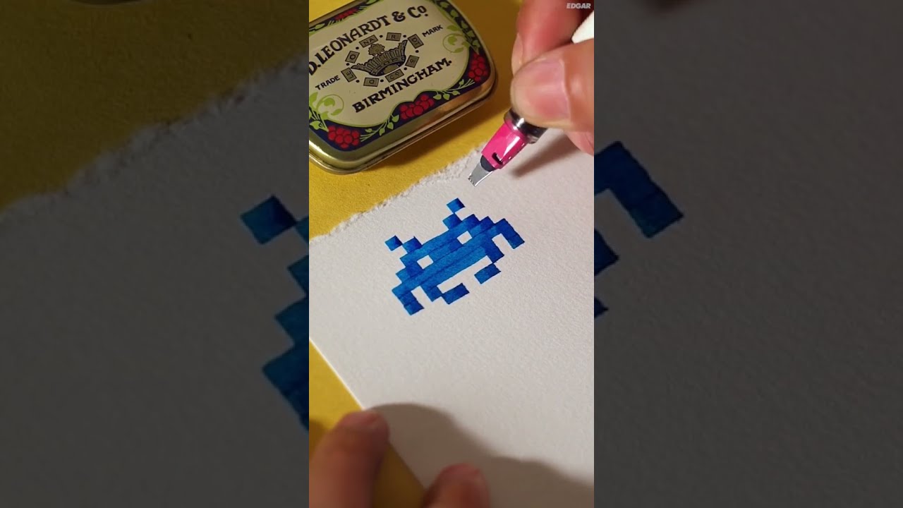 Pixelart #short #spaceinvader #art