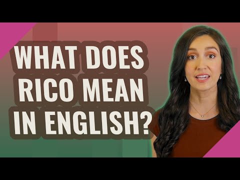 What does RICO mean in English?