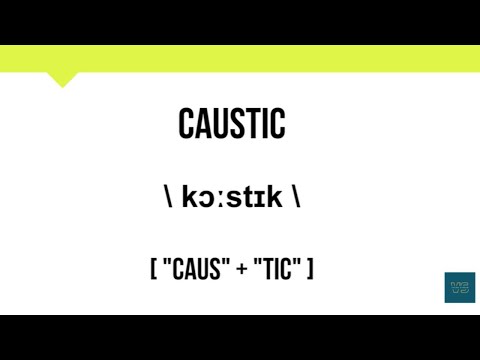 How To Pronounce caustic | Meaning | Pronunciation