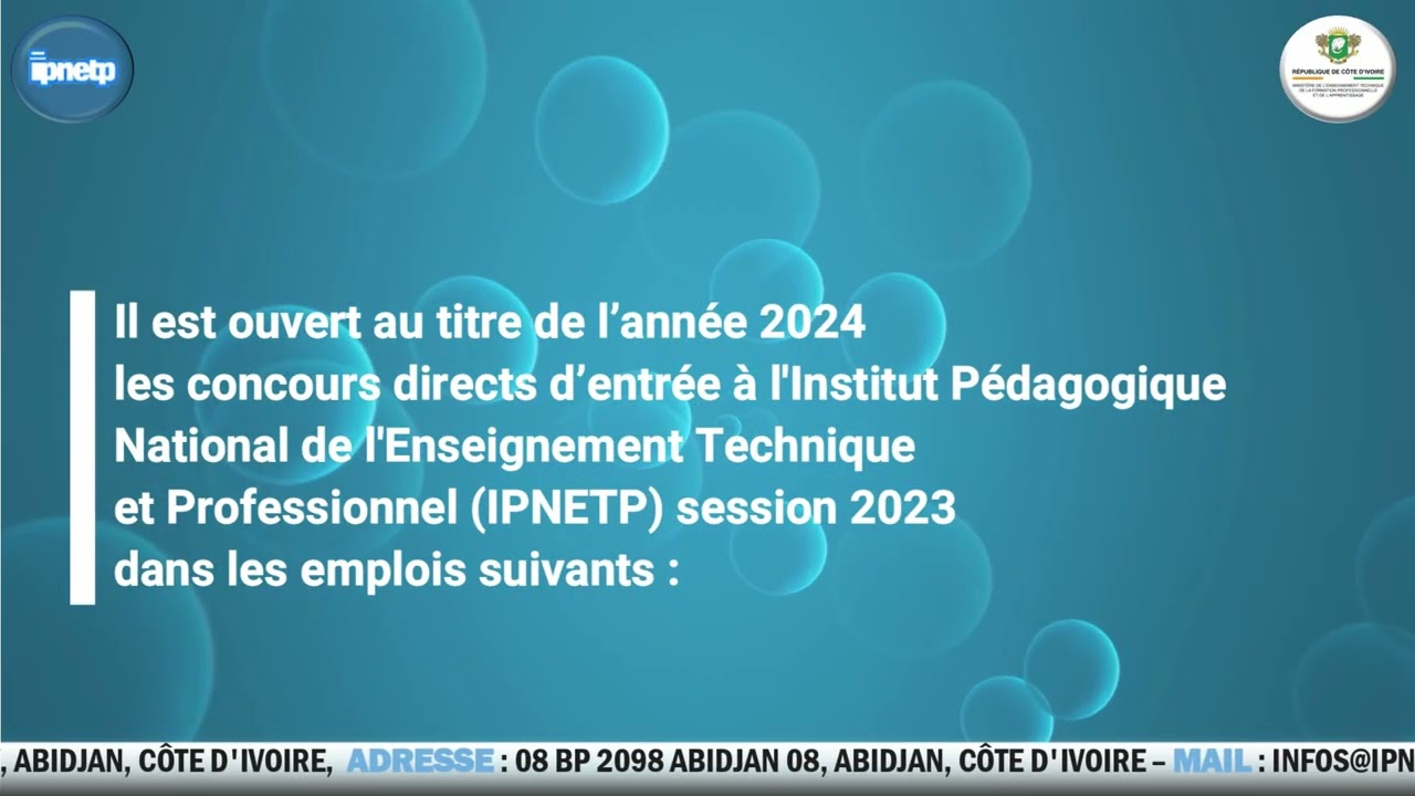 CONCOURS IPNETP 2023 – IPNETP