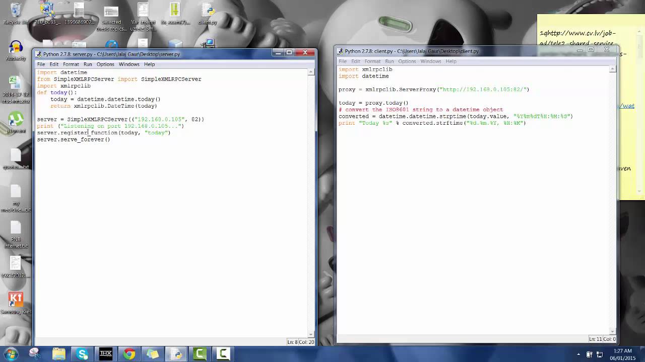 RPyC(Remote procedure or python call)