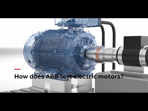 How does ABB test electric motors?
