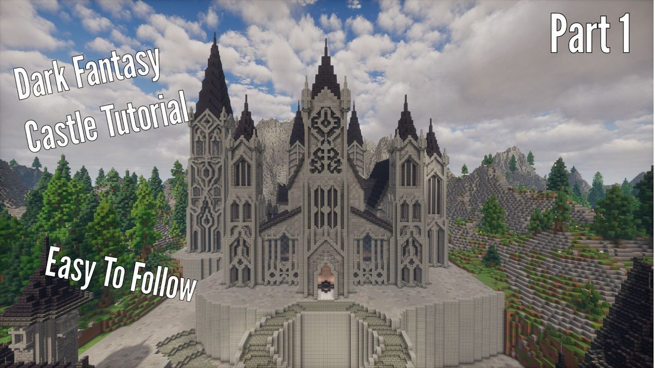 Minecraft Dark Fantasy Castle Tutorial Part 1