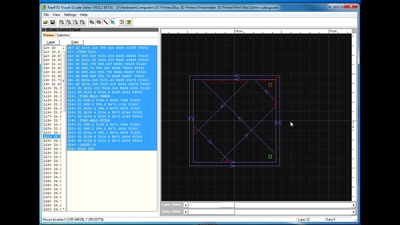 GCode Editor with G-Wizard Editor