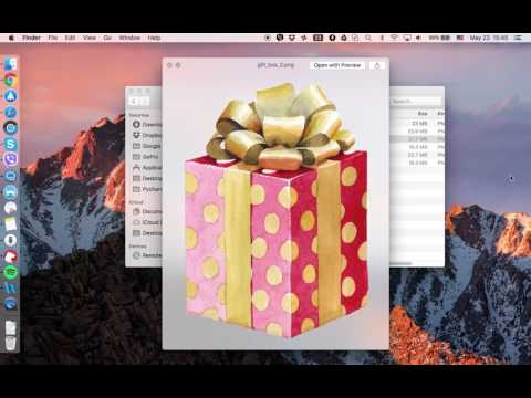 Watercolor Gift Box png
