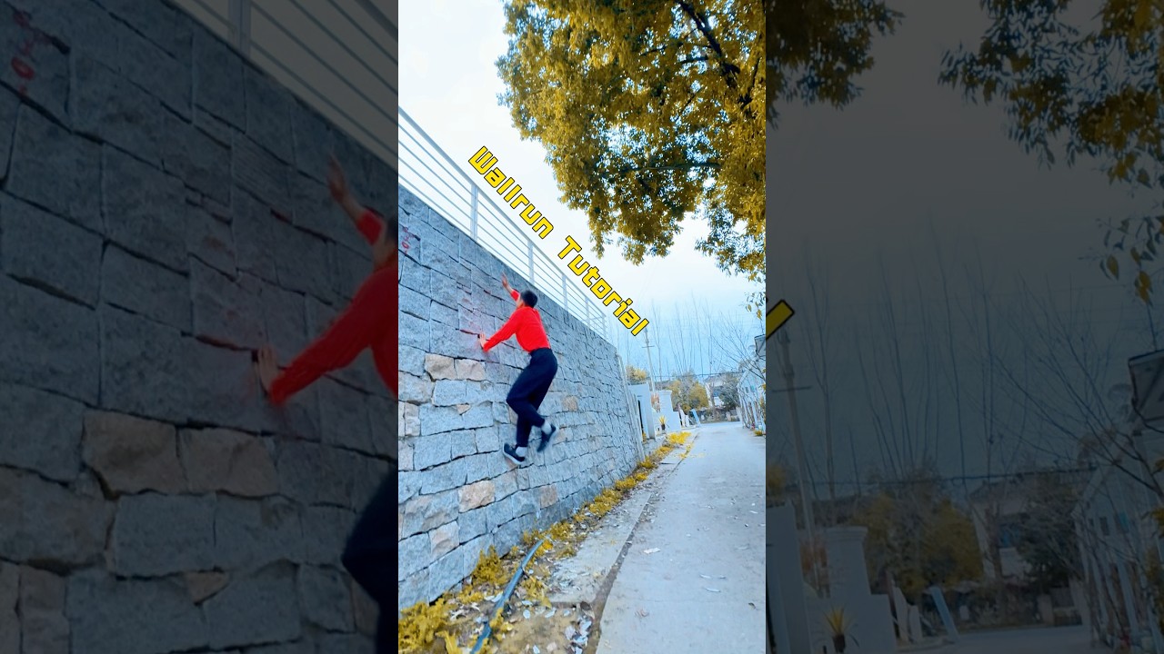 Parkour Wall run tutorial !#parkour#wallrun#tutorial orial