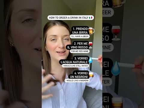 How to order a drink in Italy #italianlanguage #language #learnitalian