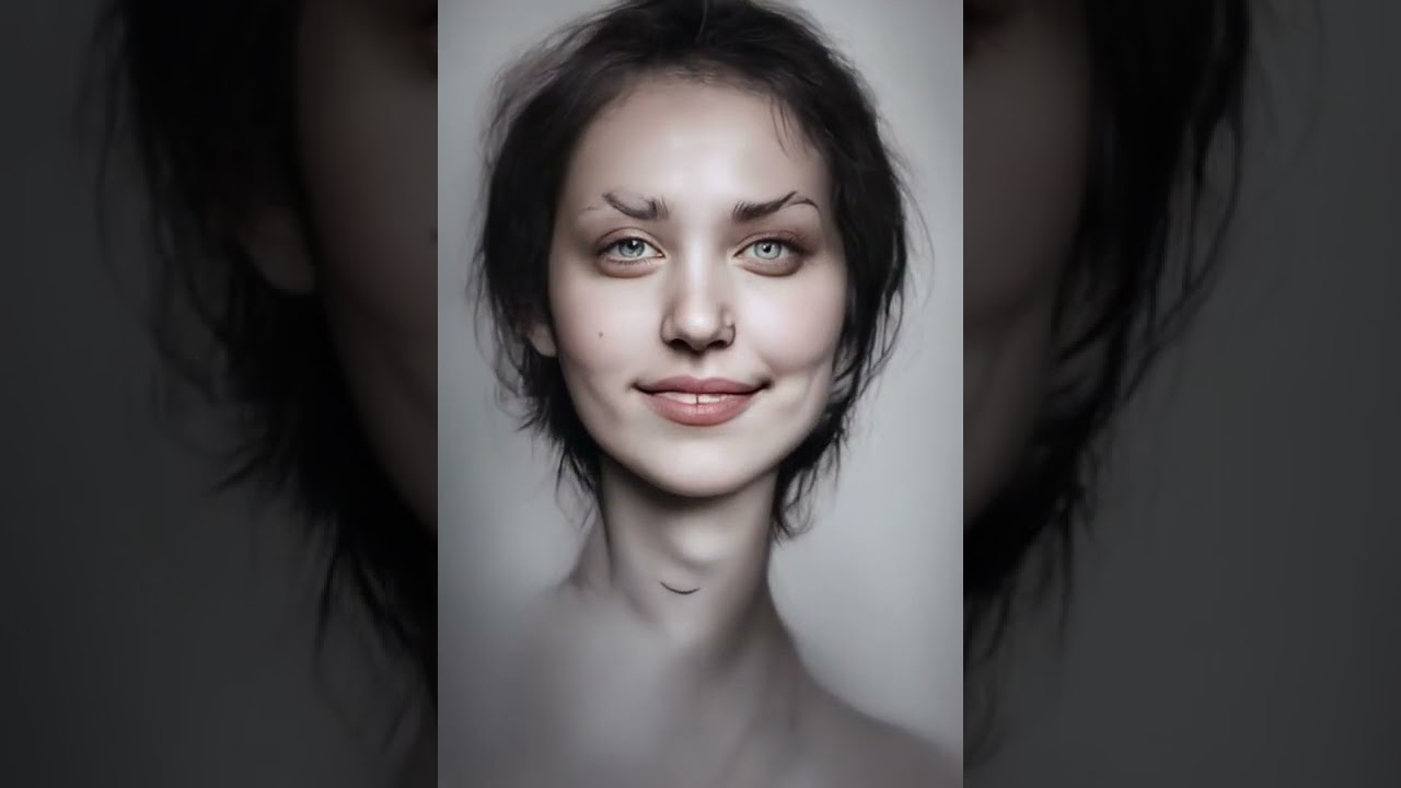 Slow Expression Change Tattoo Woman