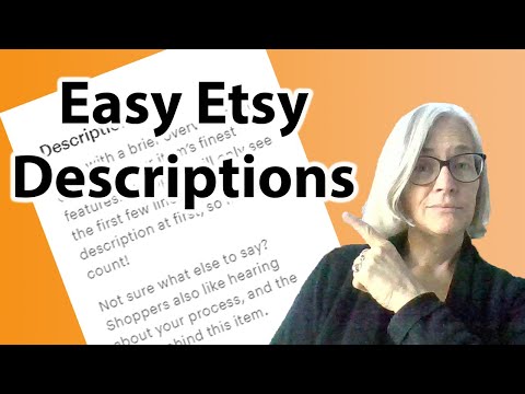 Do this for better Etsy descriptions!