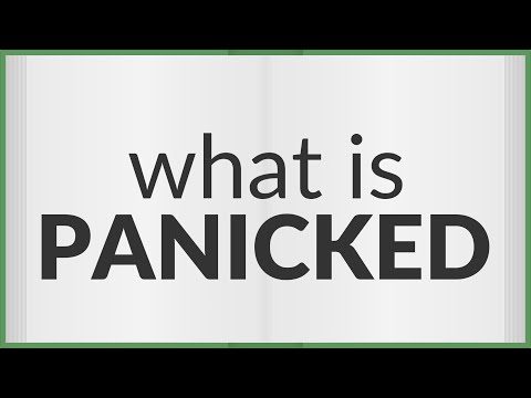 Panicked | meaning of Panicked