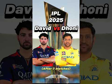 Tim David vs Ms Dhoni in IPL 2025 After 7 Matches ⚡