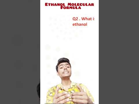 Molecular formula of Ethanol 🤔#bsc #chemistry #bsc1stsemester