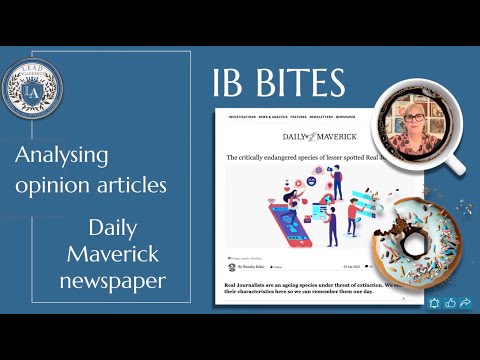 Analysing Opinion Articles: Daily Maverick newspaper