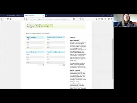 Requesting a Tax Transcript