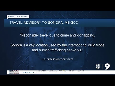 Travel advisories in effect for Mexican states