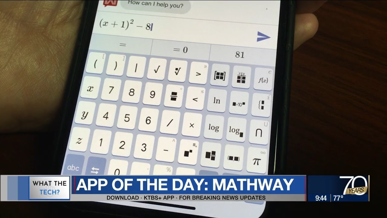 What the Tech: App of the day - Mathway