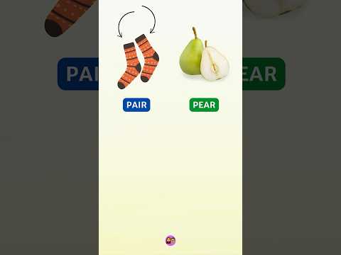 English Words With SAME Pronunciations But DIFFERENT Meanings 3rd Edition