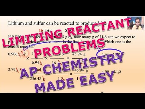 Limiting Reactant Problems - AP Chemistry Complete Course - Lesson 6.3