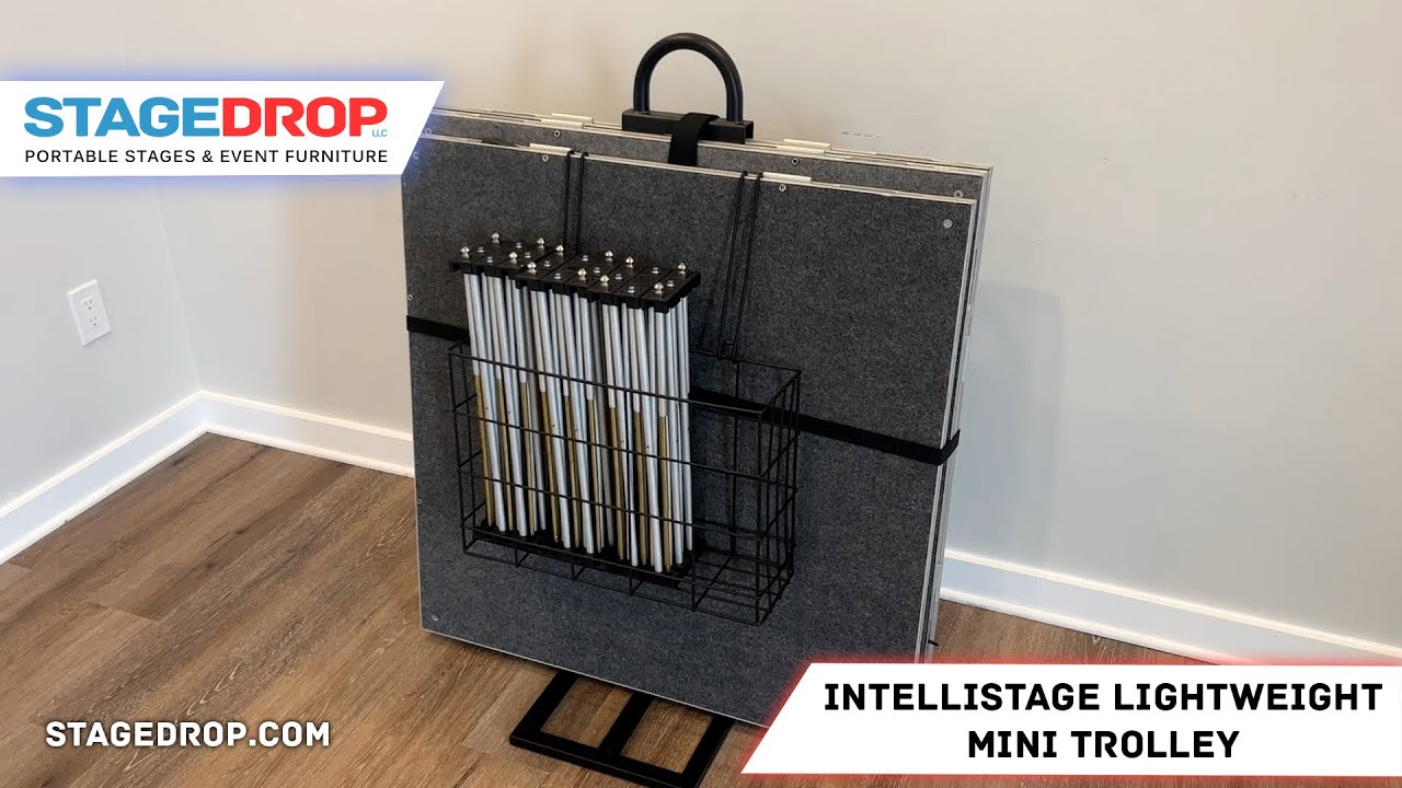 IntelliStage Lightweight Platform & Riser Mini Trolley - StageDrop
