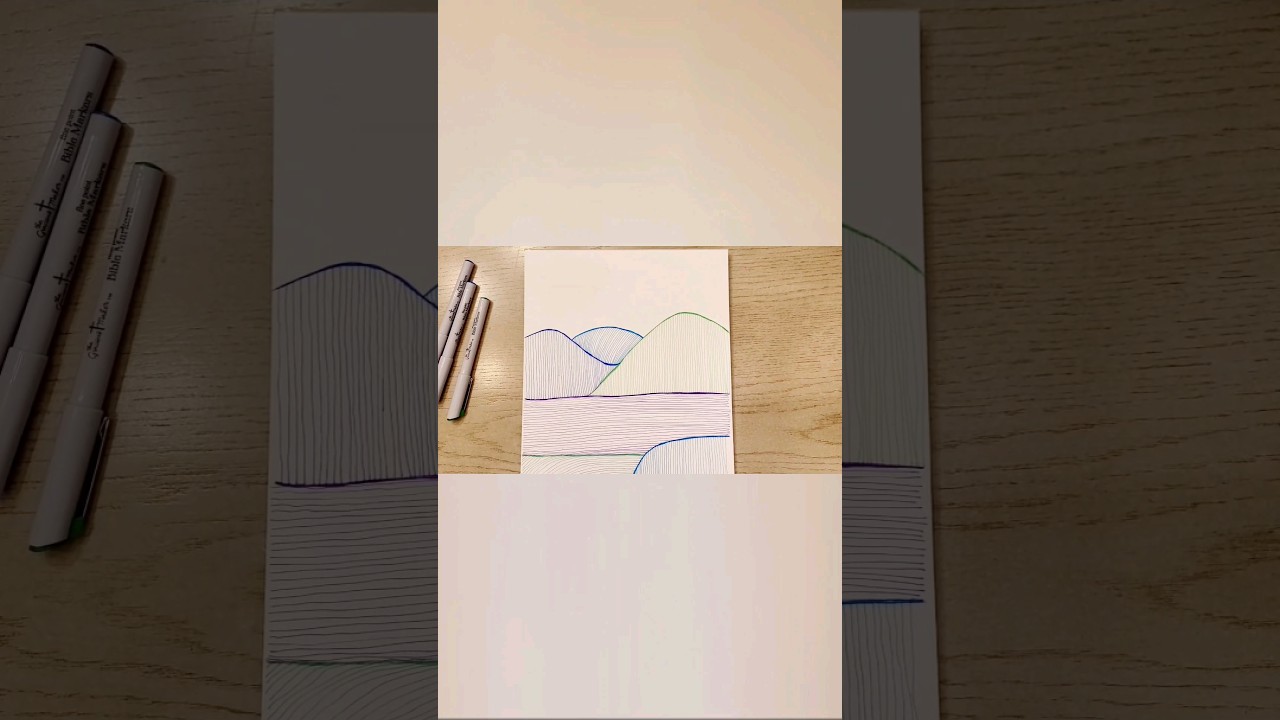 #art #drawing #tutorial #easy #cute #learning #today #landscape #lineart #trending