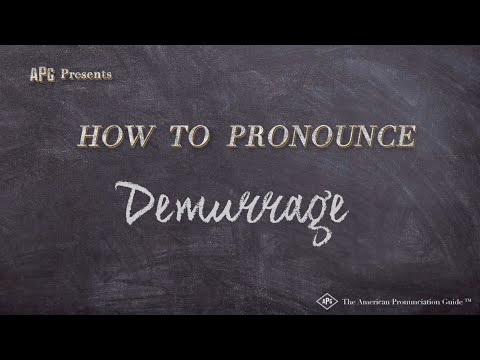 How to Pronounce Demurrage (Real Life Examples!)