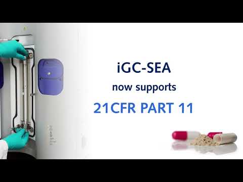 iGC-SEA now supports 21CFR Part 11