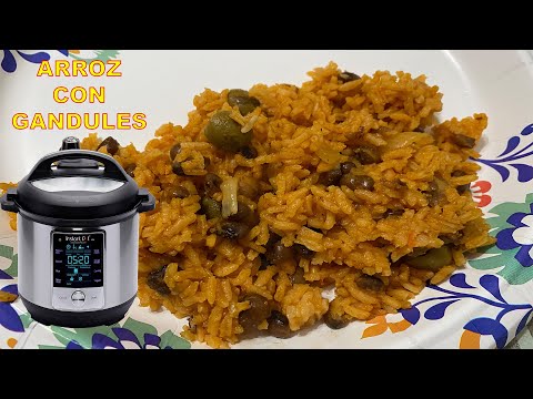 EASY ARROZ CON GANDULES IN THE INSTANT POT #arrozcongandules #instantpot #instantpotrecipes