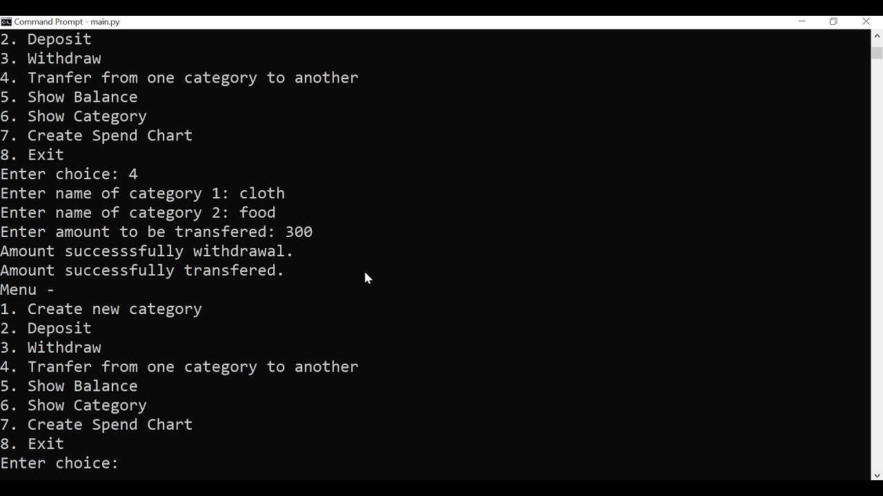 Budget App - Python for Everybody Project