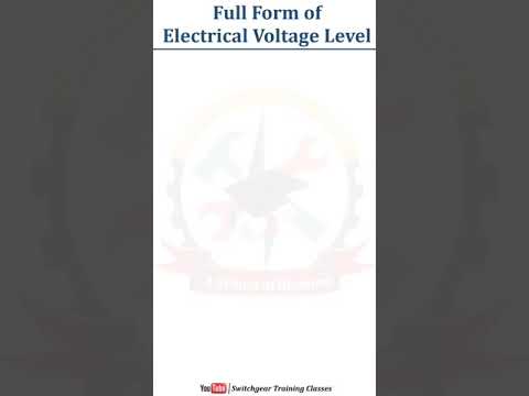 Full Form of Electrical Voltage Range | LV MV HV EHV & UHV Full form #electrical #electricity #short