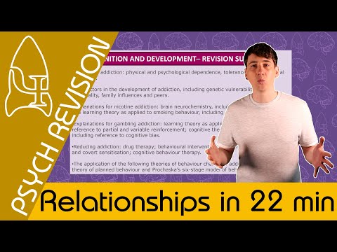 Relationships - AQA Psychology in 22 MINS! *NEW* Quick Revision for Paper 3