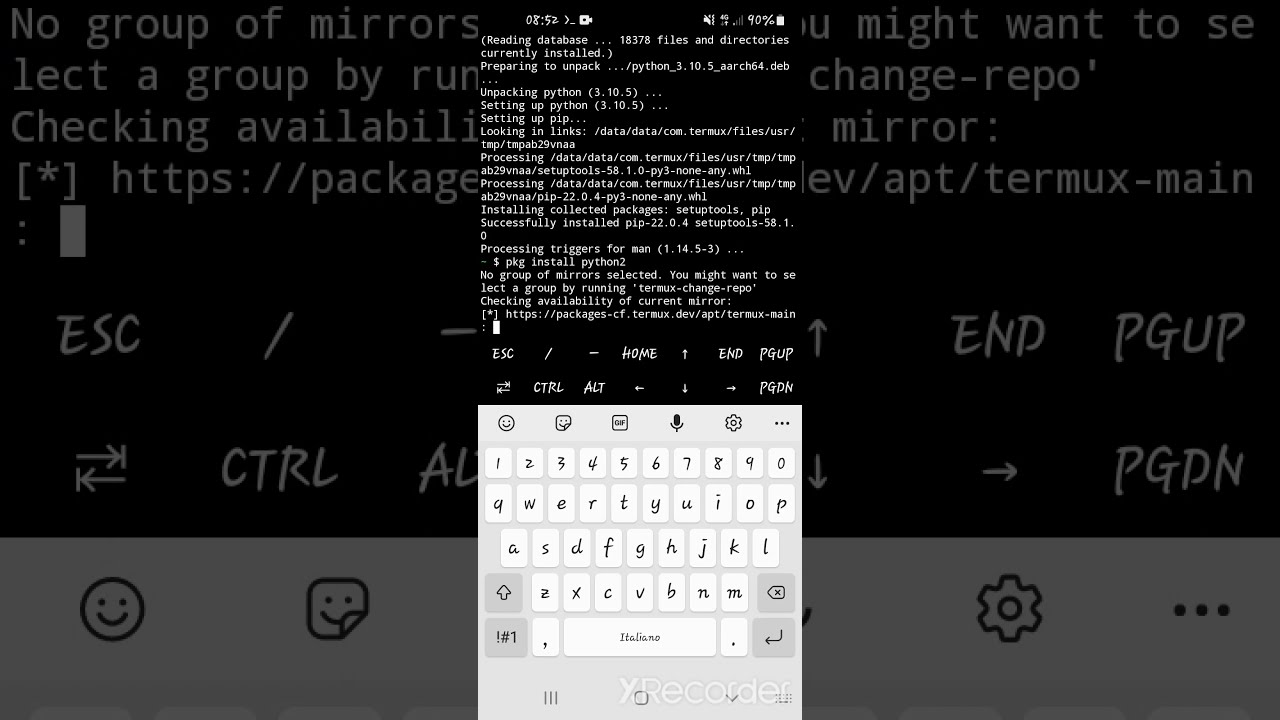 How to install Python2 on Termux